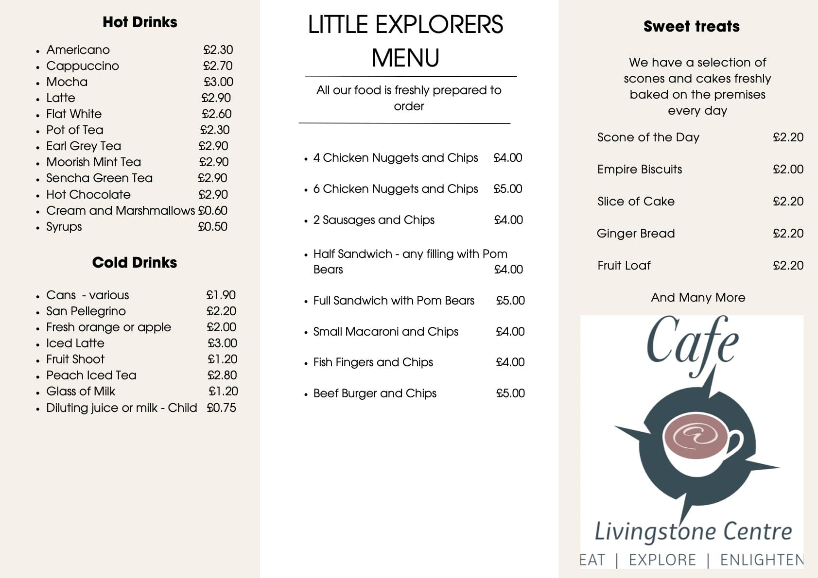 Cafe - David Livingstone Birthplace